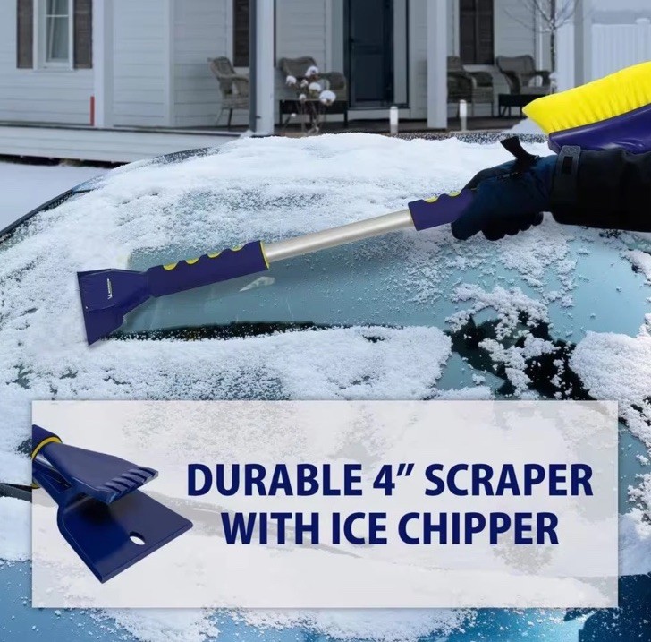 Michelin Ultraduty Avalanche 63" Multi Functional Telescopic Snow Broom ...