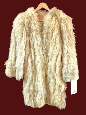Vintage Michaels Furs Midi Length Wolf Coat Old Hollywood Glam Winter ...