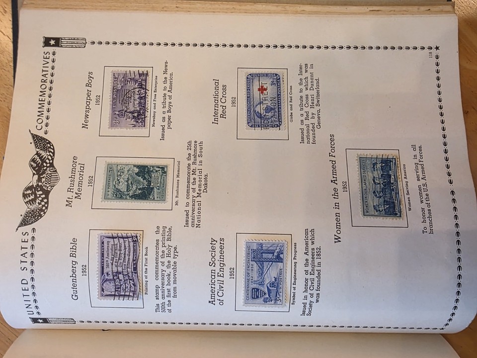 The All American Stamp Album 1959 Contains Many Full Pages Of Stamps ...