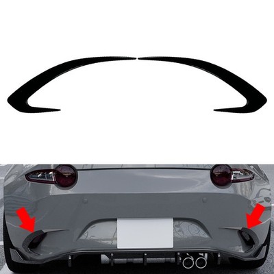 Glossy Black Rear Bumper Side Air Vent Trim For Mazda MX-5 ND Miata ...