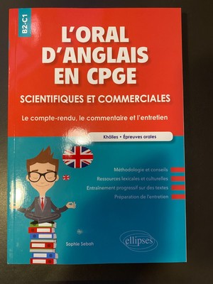 L'oral d'anglais en CPGE | eBay