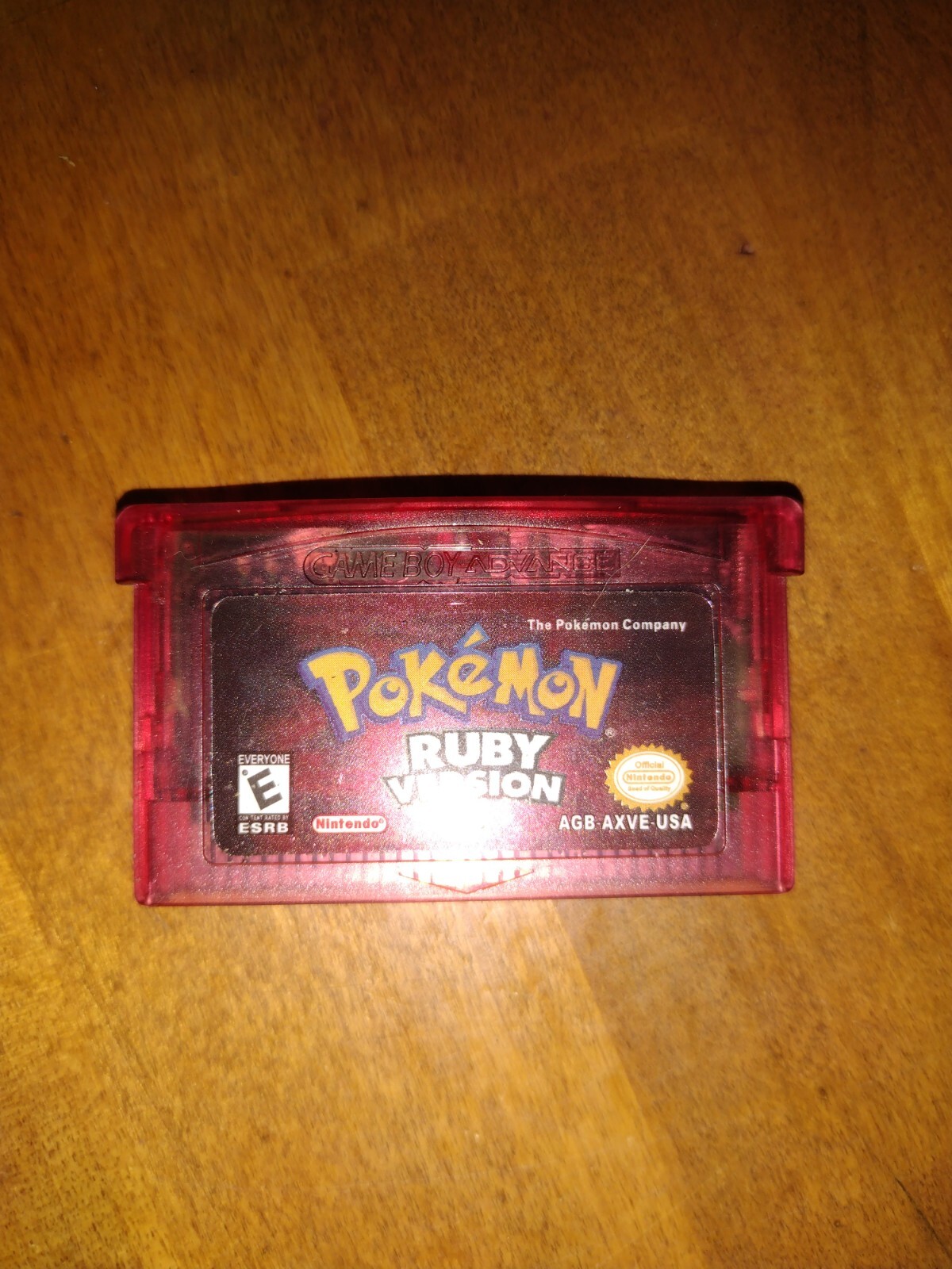 Pokemon Ruby Cartridge