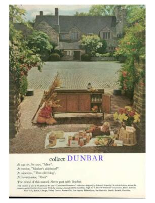 1960 Dunbar Furniture PRINT AD Edward Wormley Today & Tomorrow ...