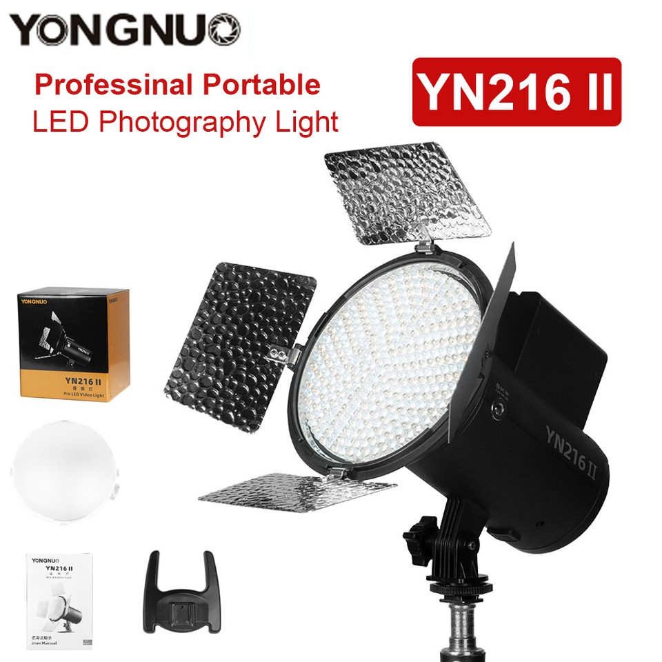 YONGNUO YN216 II Professional Camera Led Video Studio Light 24W 2700K ...