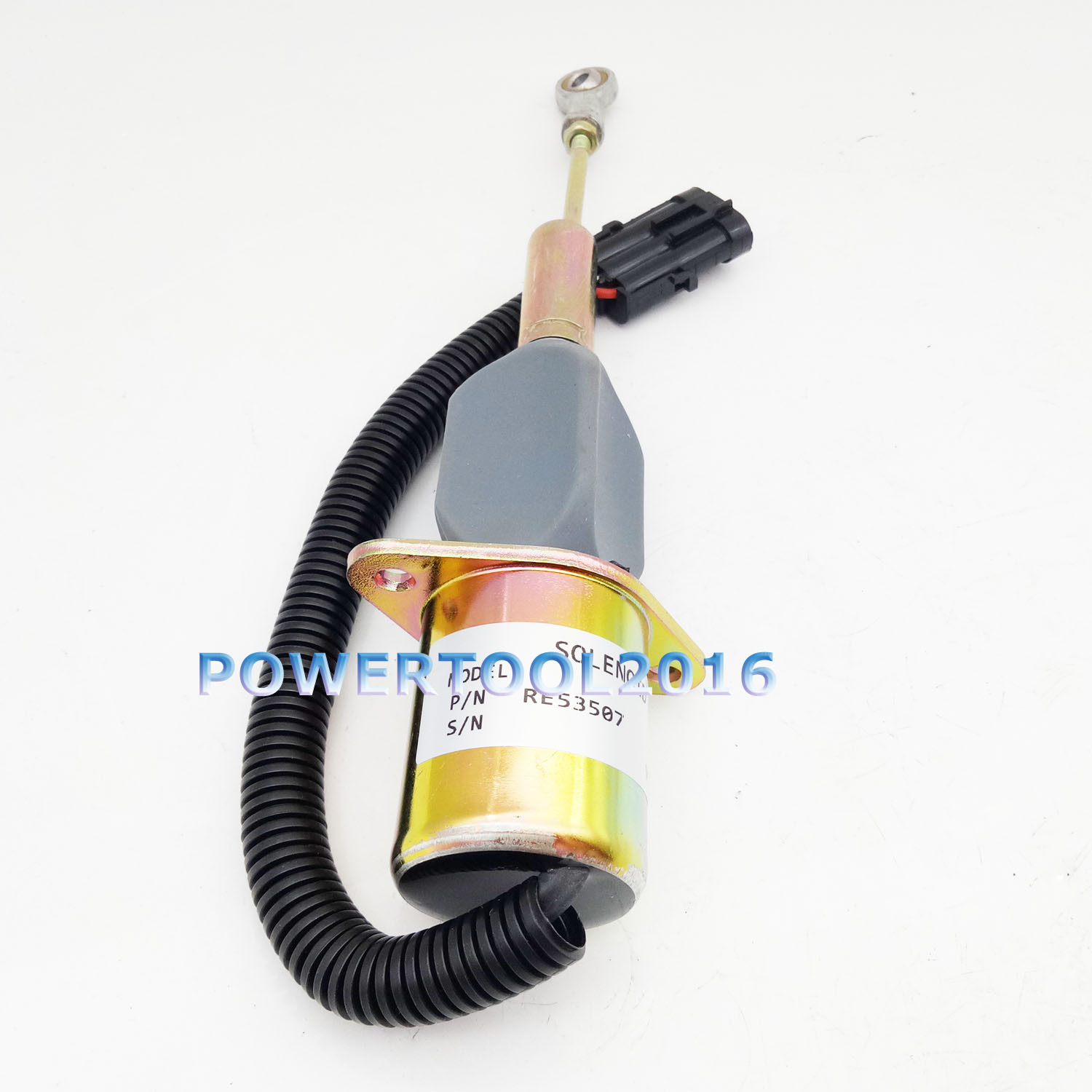 12V RE53507 Electric Fuel Solenoid Cutoff Stop Motor 8.1L for JD John ...