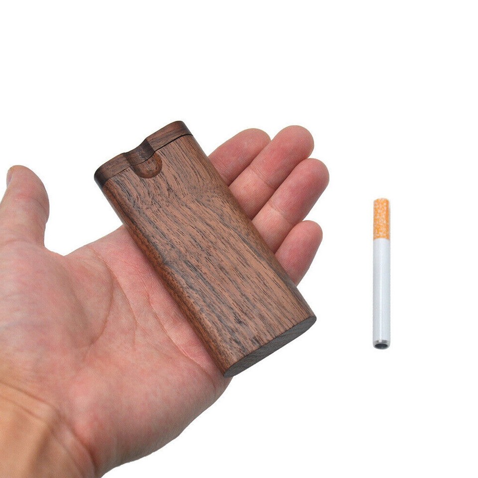 Wooden Dugout Pipe Self Cleaning Metal Bat Poker Smoking Pipe One ...