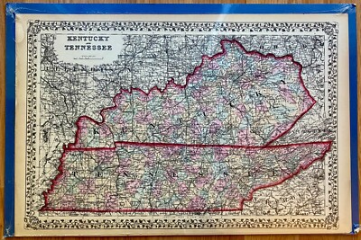 VA, WV, KY, TN - Map Of Kentucky And Tennessee - 2