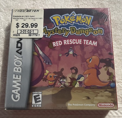 Pokemon Mystery Dungeon: Red Rescue Team Game Boy Advance GBA New ...