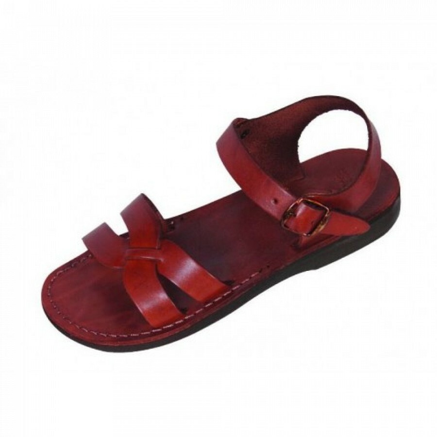 Men's Biblical Jerusalem Jesus Sandals Natural Leather Handmade 6-15 ...