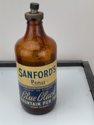 Sanford's Master Ink Bottle, 32 oz, Penit Blue Black, made in USA (e348 ...