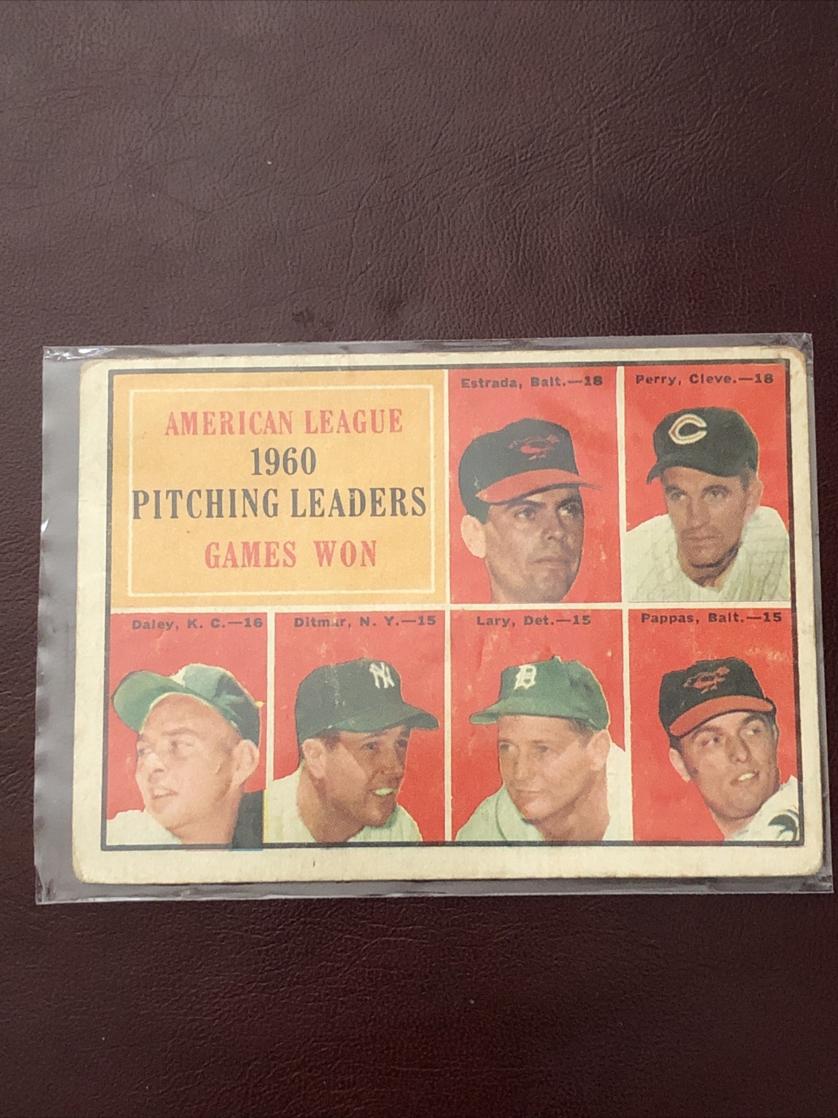 1961 Topps #48 AL 1960 Pitching Leaders Games Won Card | eBay