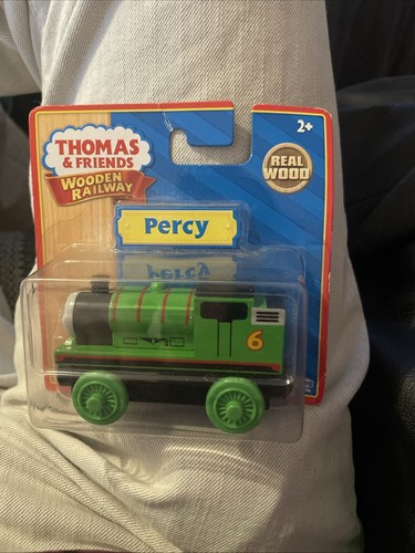 Percy Wooden Wood Train Thomas & Friends Real Wood 2010 NIB ...