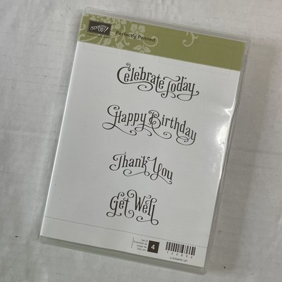 Stampin' Up! Loving Thoughts Stamp Set 11 Red Rubber Cling | eBay