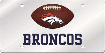 Denver Broncos Premium Laser Cut Tag Acrylic Inlaid License Plate ...