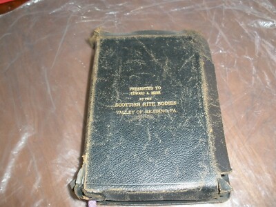 HOLY BIBLE KING JAMES VERSION PRESENTED BY SCOTTISH RITE BODIES READING ...