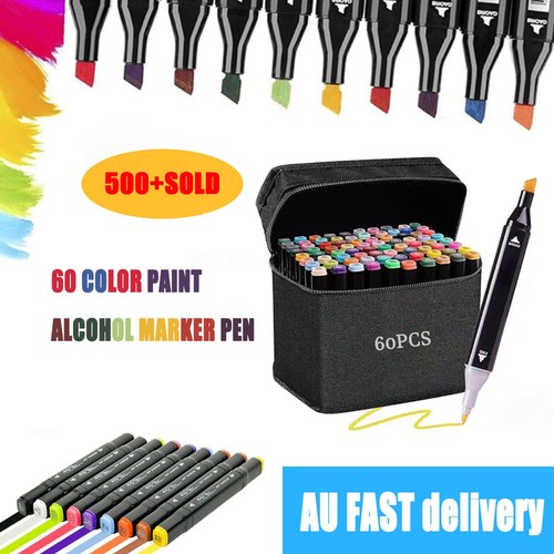 60/80 Color Marker Pen Dual Headed Graphic Artist Sketch Color TOUCH ...