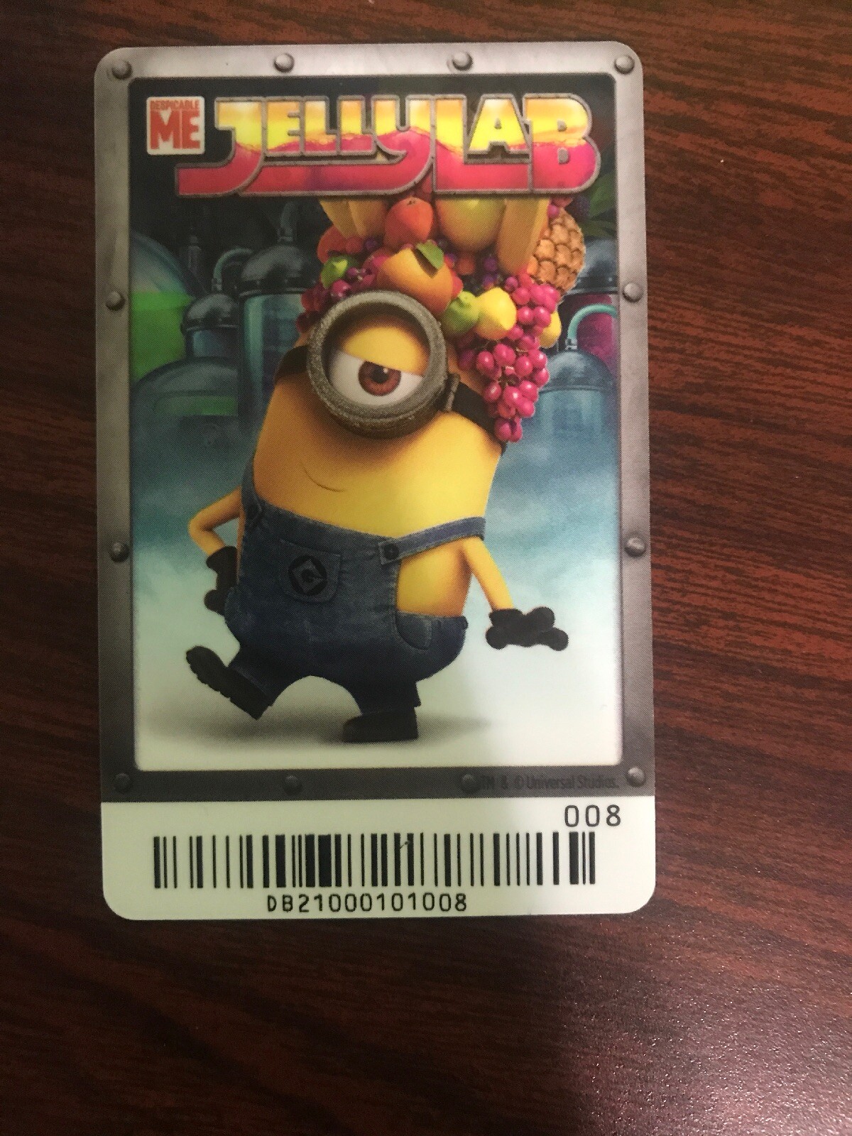 Despicable Me Jelly Lab Dave & Buster Stuart Holographic Bonus Card | eBay
