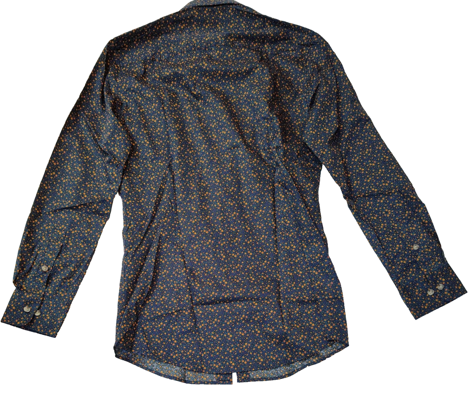 Bar III Dress Shirt Men's S 14-14.5 32/33 Multi Slim-Fit Floral 100% ...