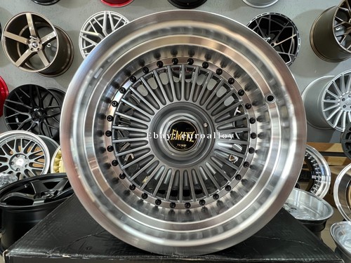 4 x 15 Inch 4x100/5x100 Emitz Style Grey JDM Wheels: Fits For Honda BMW ...