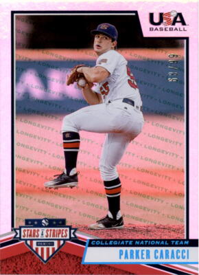 2019 USA Baseball Stars and Stripes Longevity Holofoil #21 Parker ...