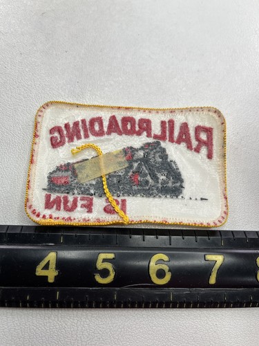 Vintage Train Railroad Railway Engine Patch RAILROADING IS FUN T130 | eBay