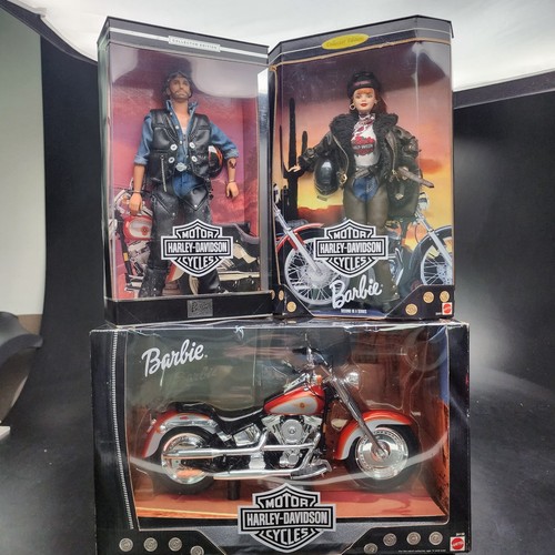 Harley Davidson Barbie & Ken Collector's Edition Fat Boy Motorcycle ...