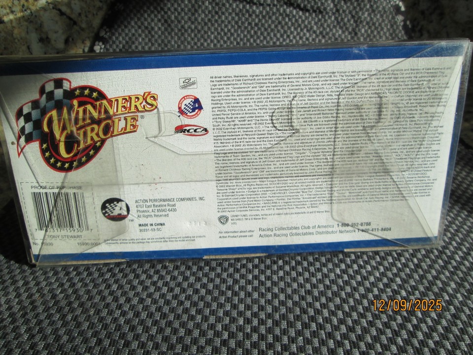 Tony Stewart #20 Home Depot NASCAR Winners Circle 1:24 Die Cast Car | eBay