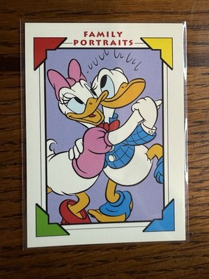 Disney Family Portraits 1991 Impel #139 Daisy Donald Mr. Duck Steps Out ...