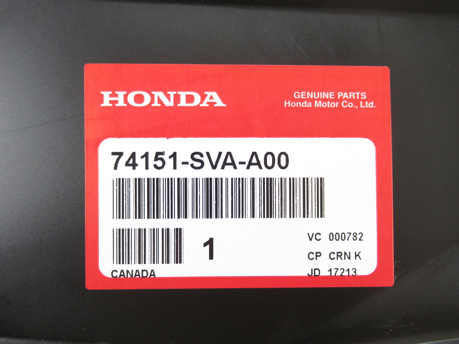 Genuine OEM Honda 74151-SVA-A00 Driver Front Fender Liner Left Splash ...