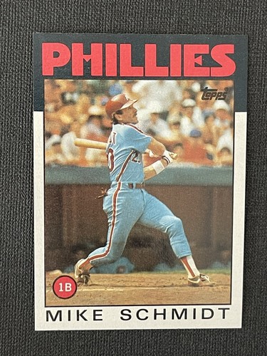 1986 Topps Baseball Mike Schmidt #200- Philadelphia Phillies- NM-MT/MT ...