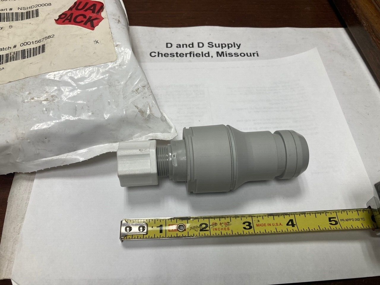 Colder Products NSHD20008, 1/2" JACO Valved In-Line Coupling Insert ...