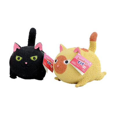 2x Fumfings 9cm Squidgy Fidget Squishy Cat Kids Play Fun Sensory Toy 3y ...