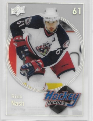 RICK NASH 23-24 UPPER DECK EXTENDED HOCKEY HEROES CLEAR CUT ACETATE SP ...