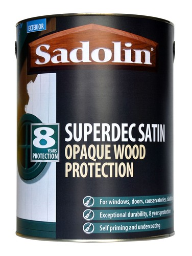 Sadolin Superdec Satin Opaque Microporous Paint 5 LT (All Colours ...