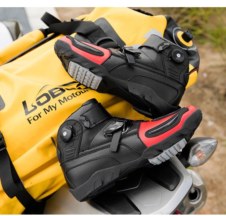 Breathable Men's Motorcycle Boots Off-Road Racing Boots Motorbike ...