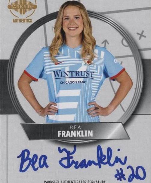 2024 Parkside NWSL Vol. 1 - Signature Series Bea Franklin #SS-BF /399 ...