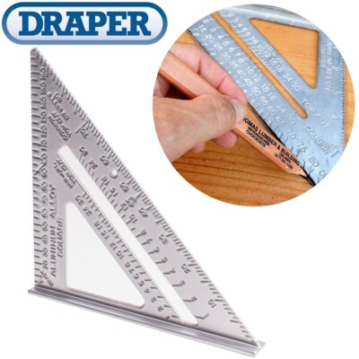 7" ROOFERS SPEED SQUARE Alloy Rafter Angle Measuring Roofing ...