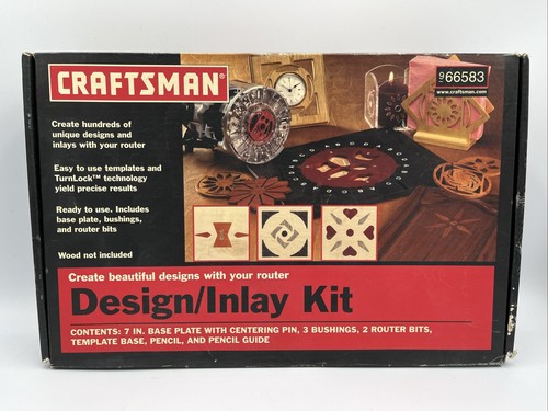 Vintage CRAFTSMAN Router Inlay Template Kit 966583 • Complete • Very ...