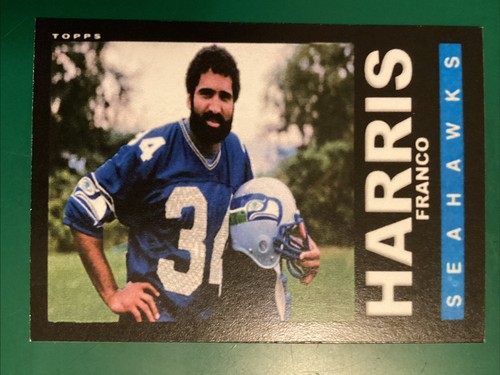 1985 Topps Style Franco Harris Variation Card Steelers Seahawks w/ Zion ...
