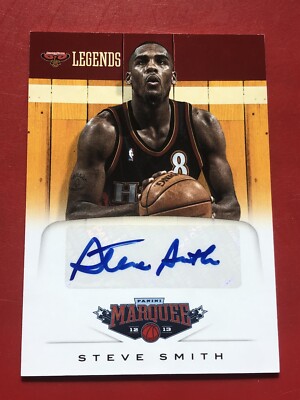 2012-13 Panini Marquee Legends Signatures Steve Smith #22 Auto | eBay