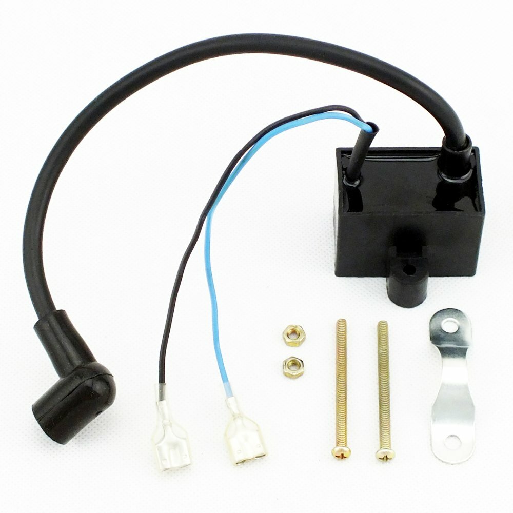 QAZAKY CDI Ignition Coil for 49cc 50cc 60cc 66cc 80cc 2-Stroke Engines ...