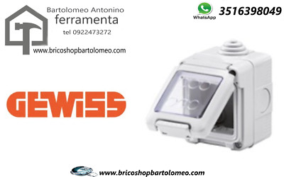 Gewiss contenitore 2 posti stagno ip55 per applicazioni fisse o mobili ...