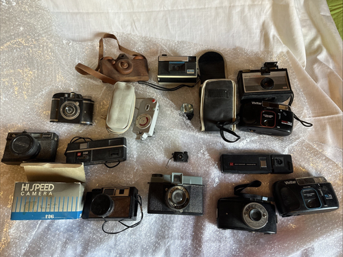 Vintage Film Camera Lot of 10 - Vivtar, Beacon, GAF, Winsor, Diana | eBay