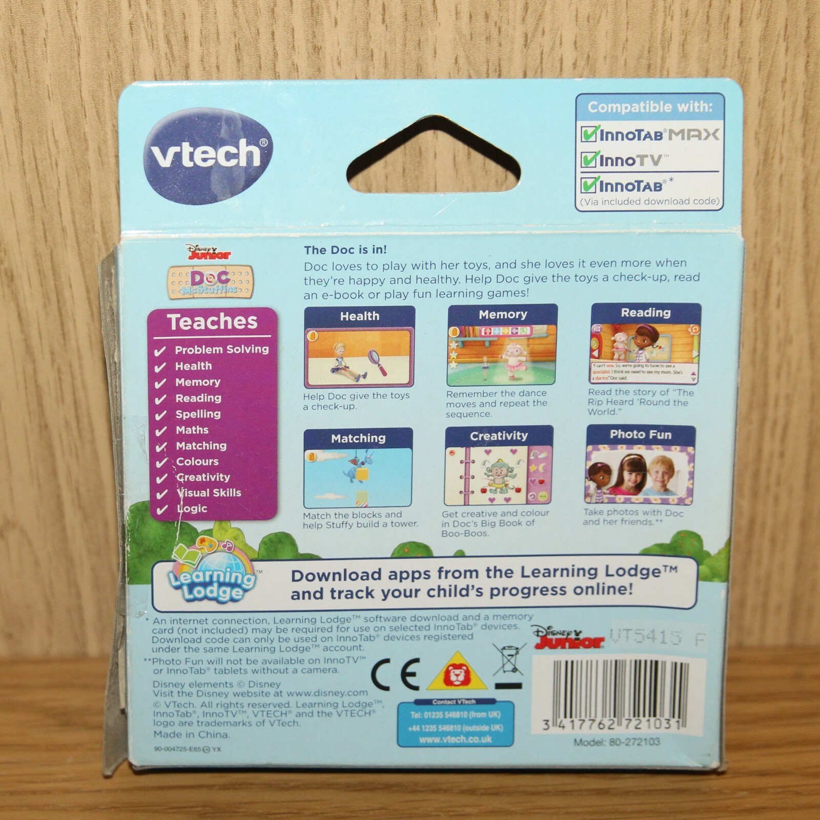 VTech Disney Doc McStuffins Problem Solving 4-6 Years InnoTab Max ...
