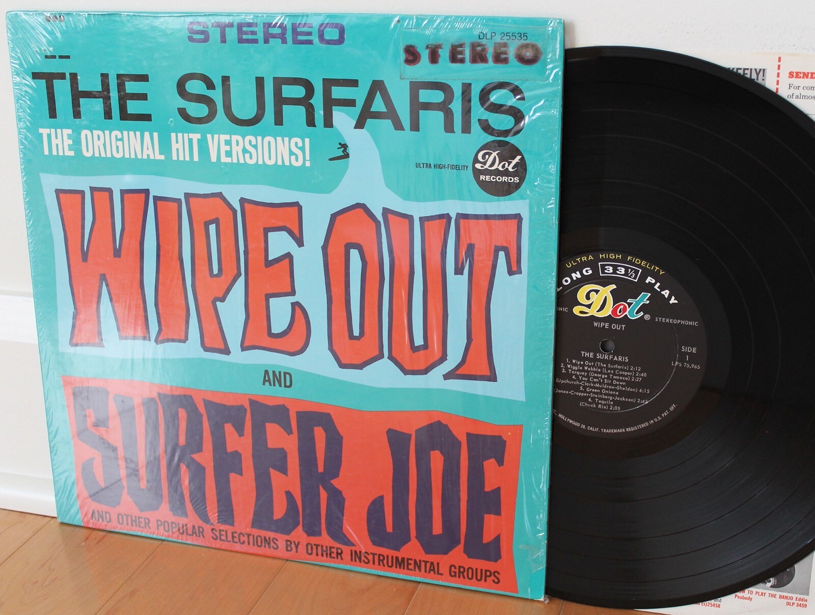 SURFARIS Wipe Out LP (Dot DLP 25535, orig 1963) NM/VG++ in Shrink | eBay