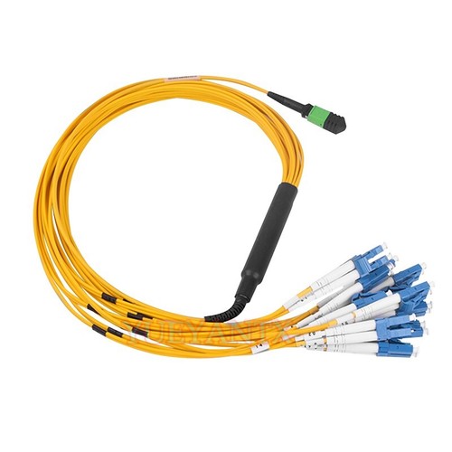 10 Meter MPO/MTP to 24 LC Type B Breakout Fiber Optic Cable SM Fiber ...