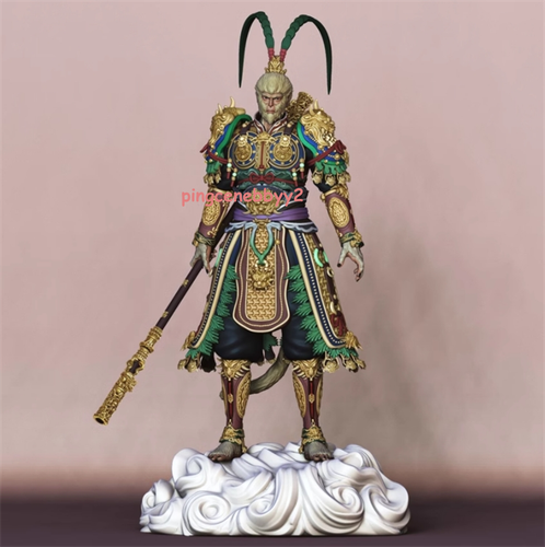 3D Print Black Myth: Wu Kong Figure Model Kit Unpainted Unassembled Toy ...