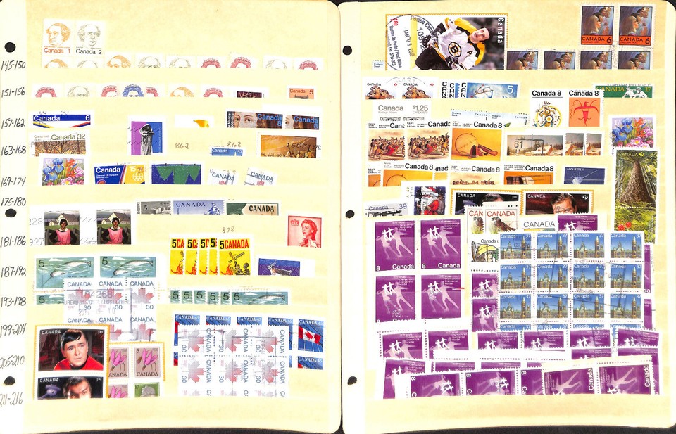 Canada Stamp Collection on 11 Stock Pages, Nice Used Lot (CA) | eBay