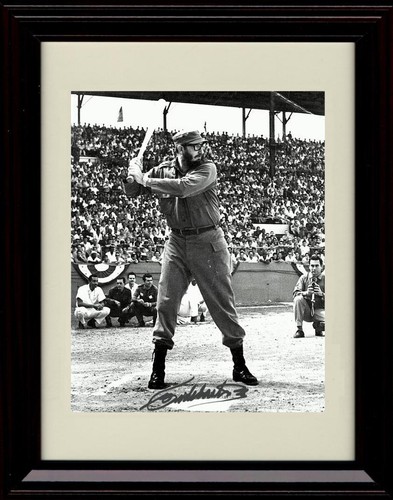 8x10 Framed Castro Autograph Promo Print - Baseball - Up to Bat | eBay