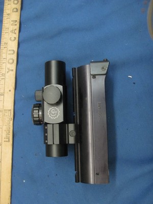 B Square Scope Mount and 30mm Zombie Killer Red Green Dot SKS Complete ...